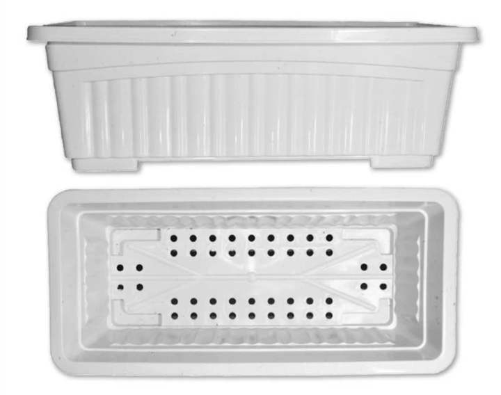 Balcony Planter White Color Thickened Rectangular Pots Available in Two Sizes Quality and ...