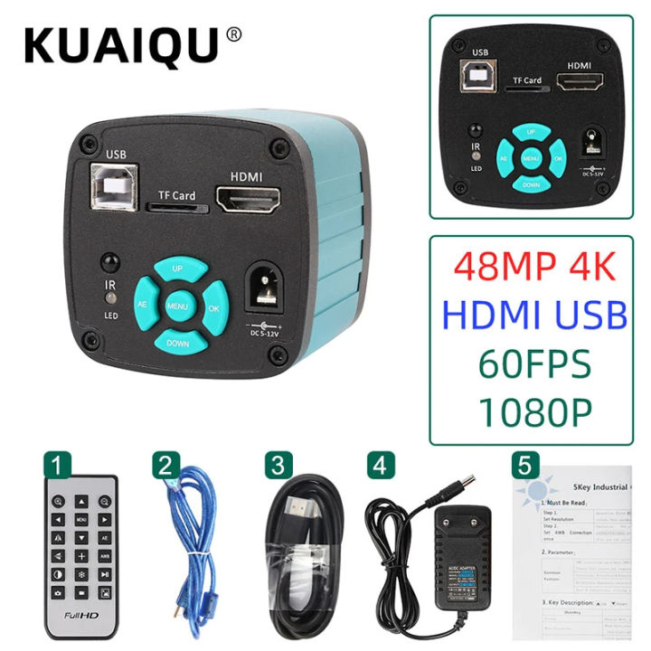 【COD】48MP/38MP/13MP HDMI USB VGA Digital Video Microscope Camera For ...