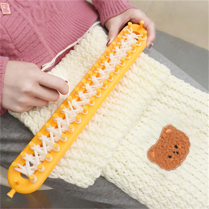 1 Set Rectangle Knitting Loom Weaving Scarf Sweater Hat Shawl Stitching ...