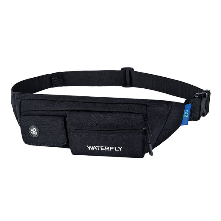 WATERFLY Waist Bag Pack Slim Water Resistant Fanny Pack Travel Bum Bag ...