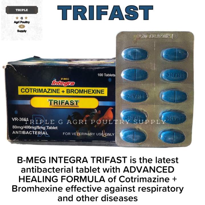 TriFast Antibacterial tablet - 10pcs (isang banig) | Lazada PH