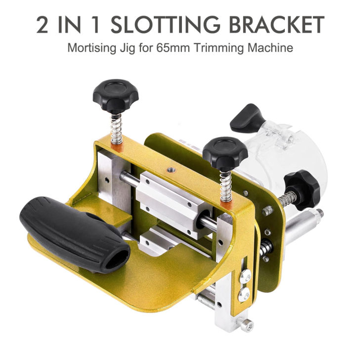Mortising Jig for 65mm Trimming Machine 2 In 1 Slotting Bracket ...