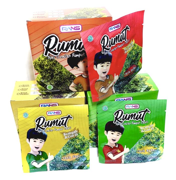 Rans Rumut Nori Cemilan Rumput Laut ( 12 pcs x 4g ) | Lazada Indonesia