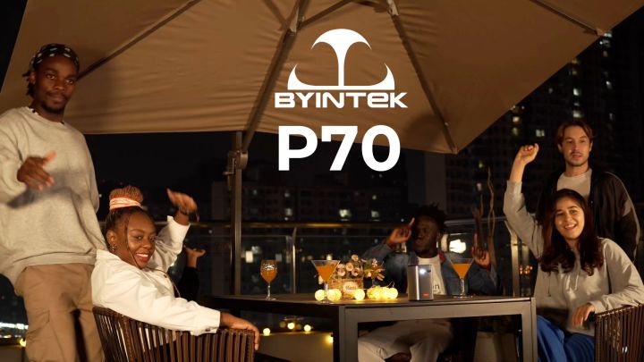 BYINTEK P70 3D 4K Mini Cinema Smart Android WiFi Portable 1080P Home ...