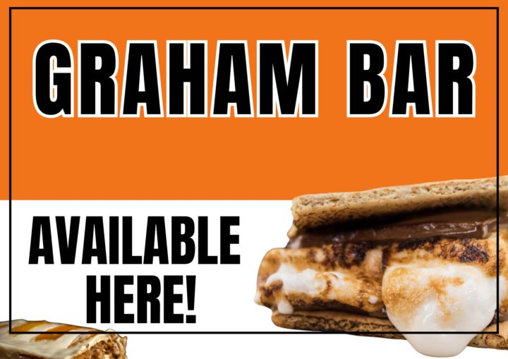 GRAHAM BAR SIGNAGE, STORE SIGNAGE, STORE SIGN LAMINATED/ PVC A4 ...