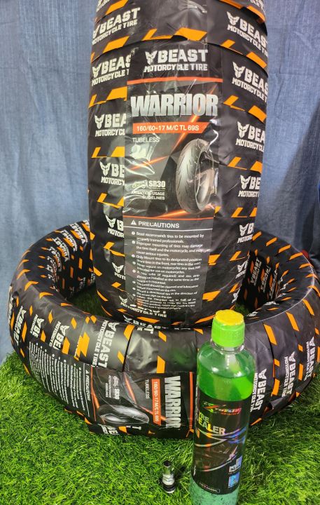 BEAST TIRE FLASH WARRIOR 160/60-17 TUBE LESS | Lazada PH