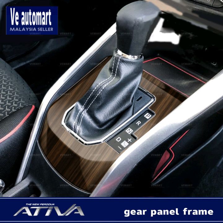 Vemart Perodua ativa japan style ebony car gear shift panel frame cover ...