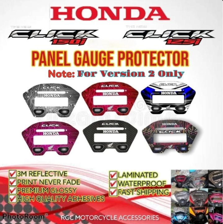 Honda Click 125i and 150i version 2 Panel Protector / Honda Click 125i ...