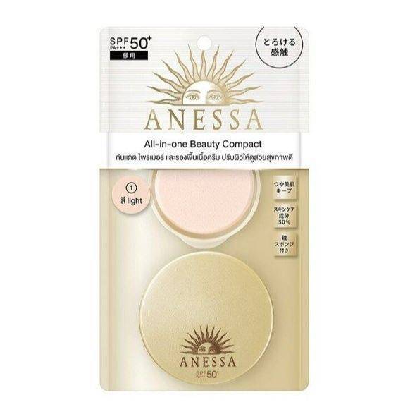 ANESSA อเนสซ่า ออล-อิน-วัน บิวตี้ คอมแพ็ค เอสพีเอฟ 50 (เบอร์ 1 Light) | Lazada.co.th