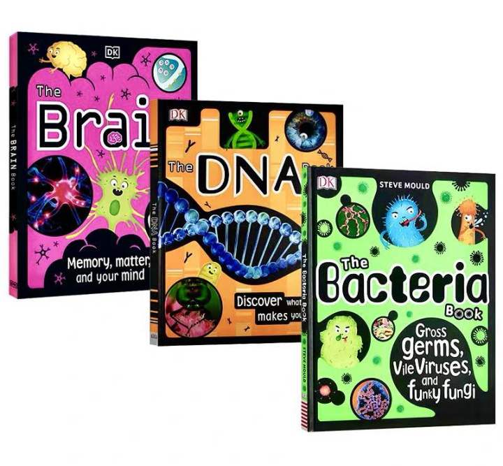 DK The Science Book Series: The DNA/Brain/Bacteria Book, 3 Books Set ...