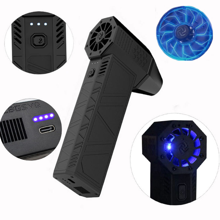 3nd Generation X3 Violent Blower Mini Turbo Jet Fan Handheld Brushless ...