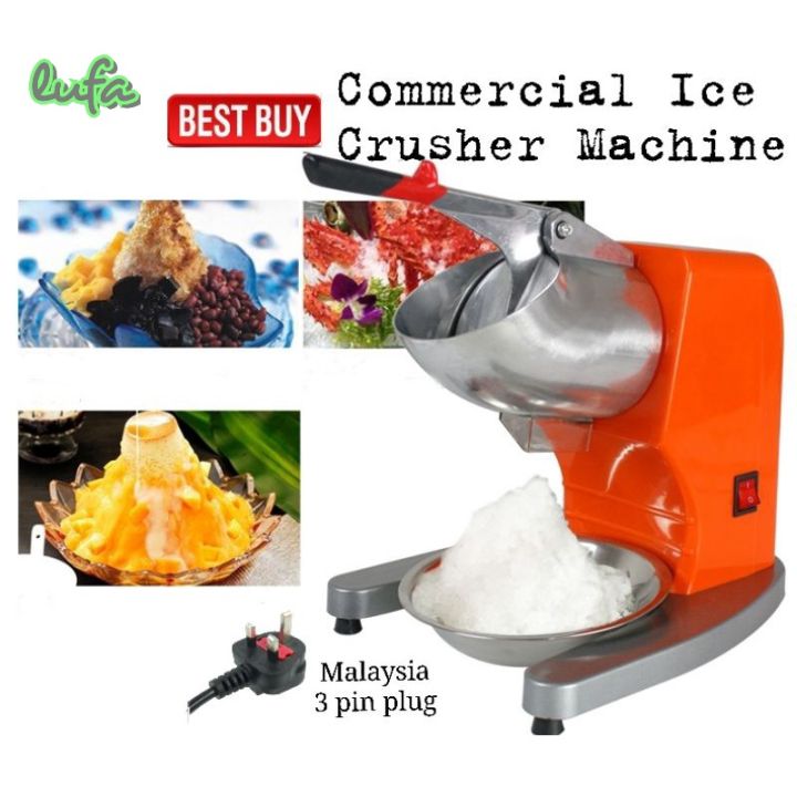 ELECTRIC ICE SHAVER ICE CRUSHER MACHINE ( DOUBLE BLADE) MESIN ABC | Lazada