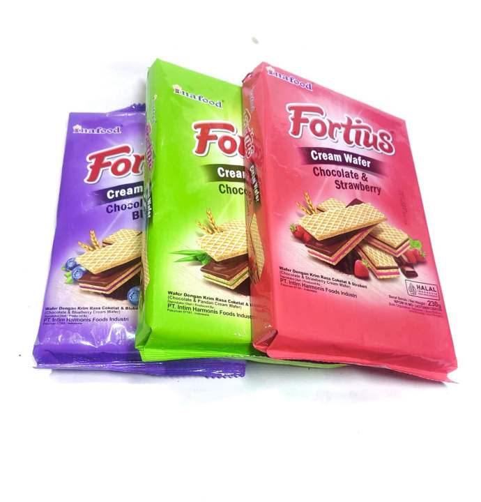 Inafood Wafer Fortius Dengan Krim Aneka Rasa 230g | Lazada Indonesia