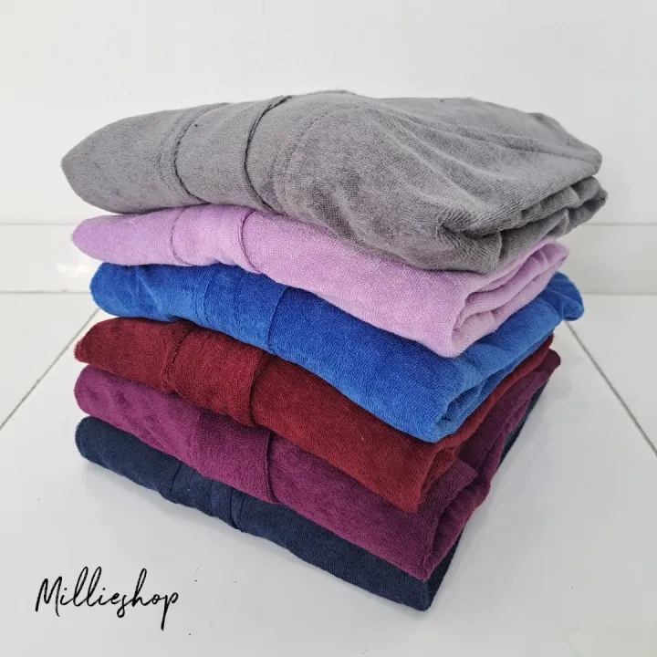 Handuk Kimono Dewasa Polos Jumbo (5L) / Jubah Mandi Dewasa Wanita ...