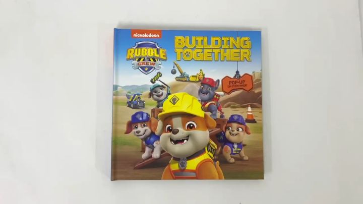 Paw Patrol Rubble & Crew Pop Up Story Book For Kids To Read About Construction (Hardcover) | Lazada