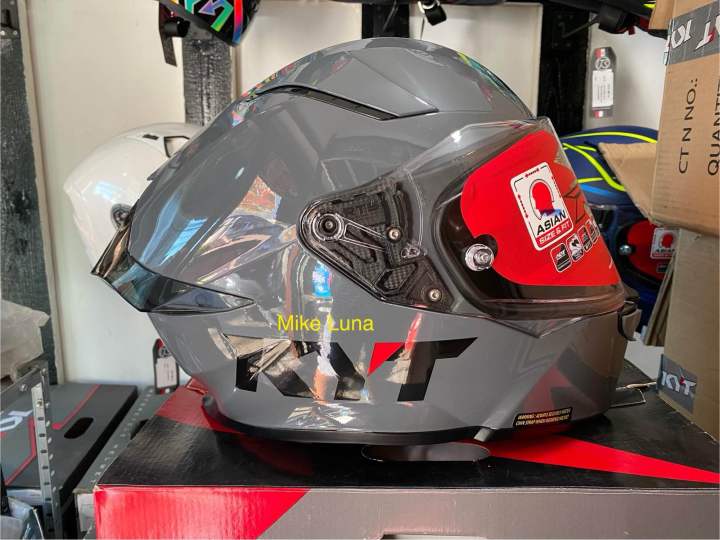 KYT R2R Plain Grey (Dual Visor) | Lazada PH