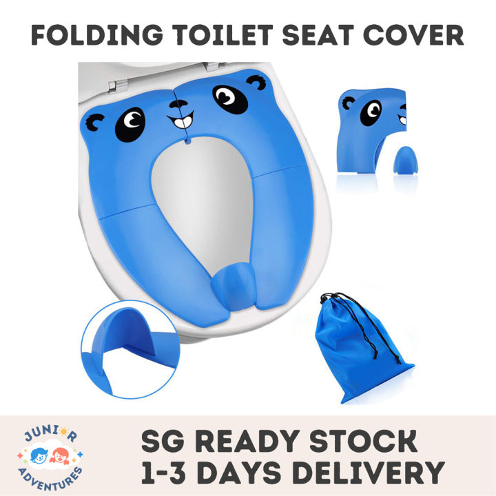 Children's Foldable Assisted Toilet Seat Pad Portable Travel Potty with ...