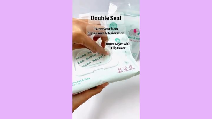 Boo&Bub 3x80pcs Baby Hand Mouth Wipes / Wet Tissue | Alcohol-free ...