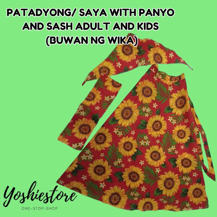 Saya with panyo and sash ADULT ONLY ( buwan ng wika) | Lazada PH