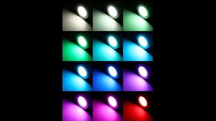 Tuya Wifi RGBCW LED Smart Downlight Dimmable - RGB Warm white and Cool ...