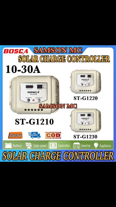 Bosca ST-G1210 G1220 G1230 Solar Charger Controller 10A-30A 12V/24V ...