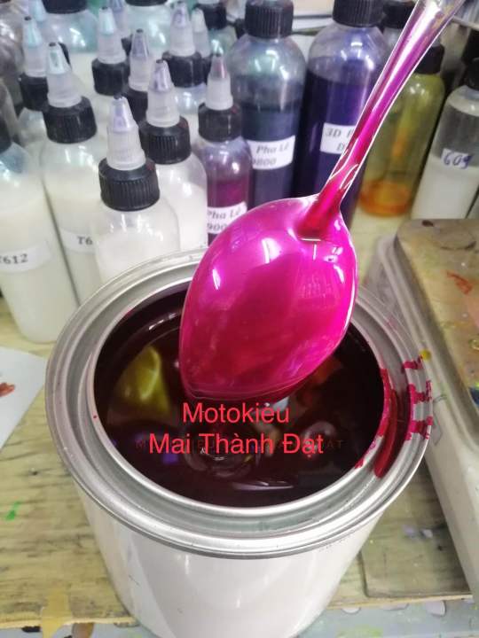 Màu Sơn Hồng Candy -1K ( Sơn Oto Xe Máy ) Đóng gói tuỳ chọn | Lazada.vn