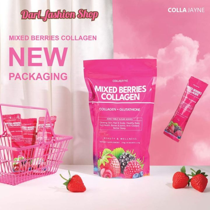 NEW PACKAGING On hand COLLAJAYNE (GLUTATHIONE + COLLAGEN Mix Berries by ...