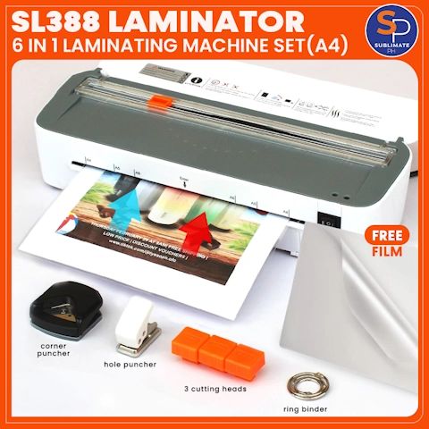 Officom SL388 Heavy Duty Premium Laminator Machine A4 Laminating kit ...