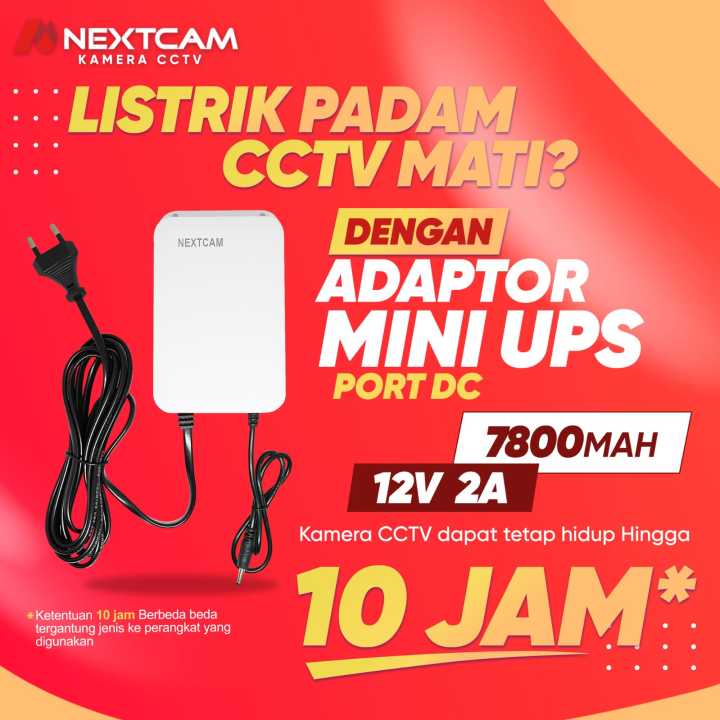 Smart Portable Mini UPS 12V2A Adaptor UPS 12Volt CCTV Camera Wireless ...