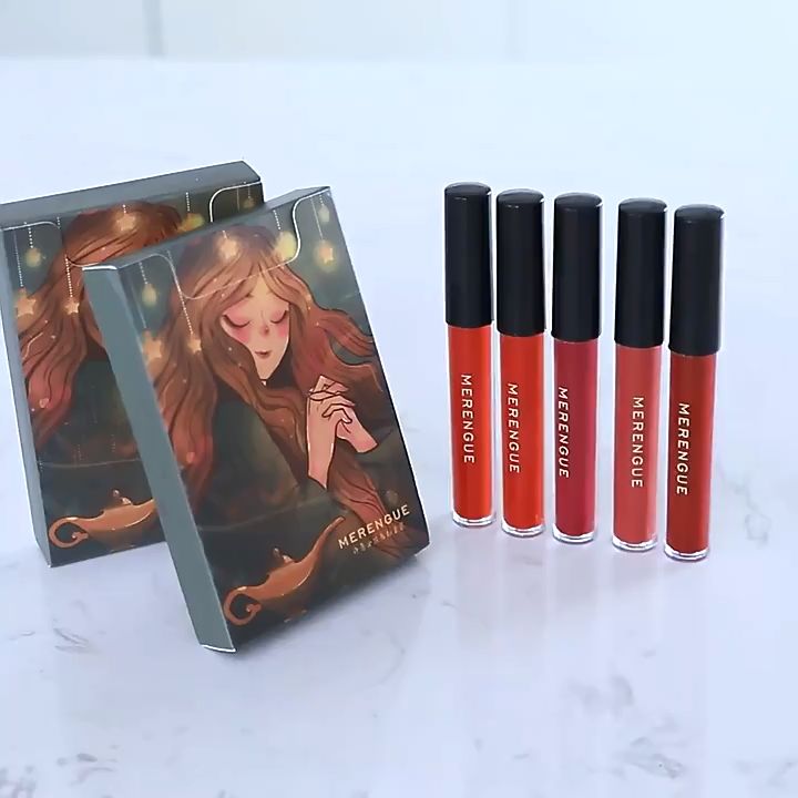 5pcs Lip Tint Set Lip Glaze Box lipstick Waterproof Makeup Cosmetics ...