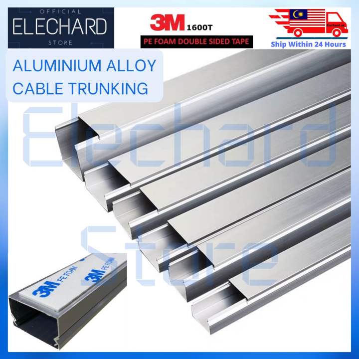1 Meter Aluminum Alloy Self-adhesive Cable Trunking Casing Cable ...