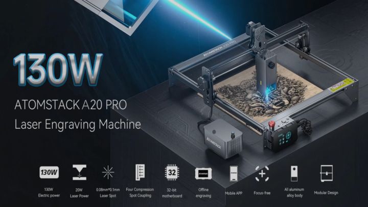 ATOMSTACK A20 Pro ช่างแกะสลักเลเซอร์,เครื่องแกะสลักเลเซอร์, เครื่องตัด ...