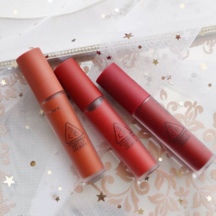 เกาหลี3CE น้ำลิปกลอสเคลือบ change MODE สีพลาสม่า null set สีมะเขือเทศ ...