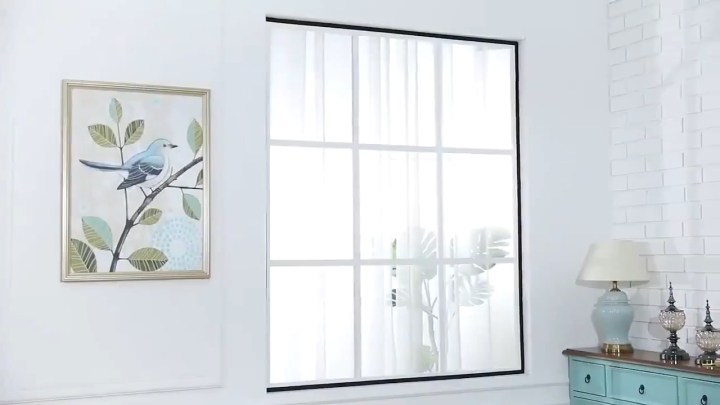 Premium Mosquito Net Window Screen: Fiberglass Mesh with Velcro Design ...