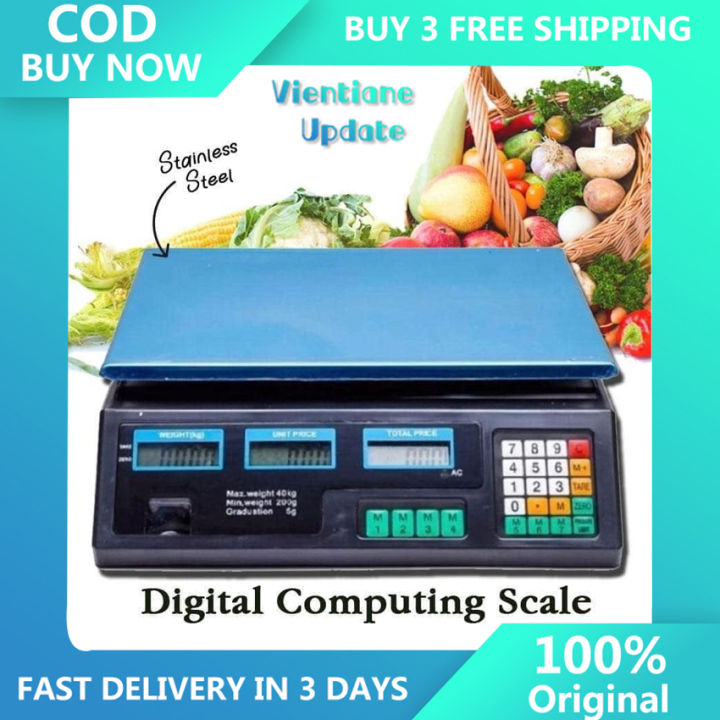 Electronic Food Meat Weigh Digital Scale Computing Pricing Scale ...