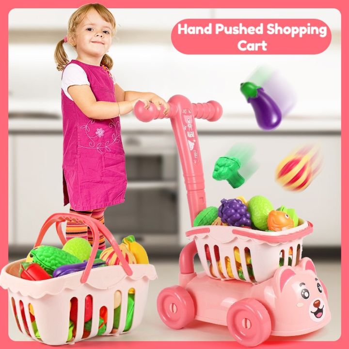 Kids Educational Shopping Cart Trolley Toys for Kitchen Play House ...