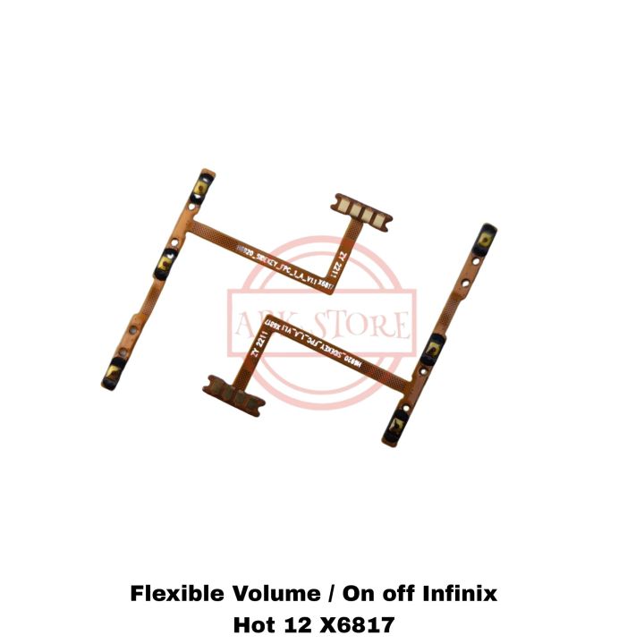 FLEXIBLE ON OFF INFINIX HOT 12 X6817 / HOT 12 PLAY X6816 FLEXIBEL ...