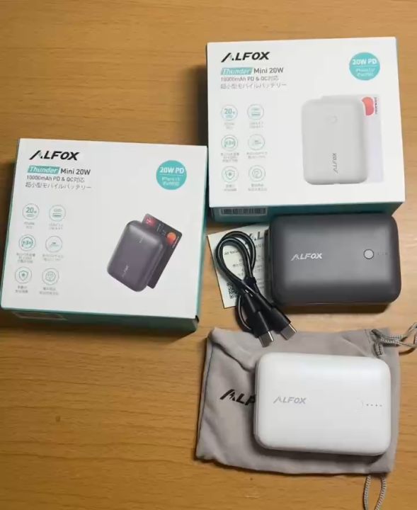 Pin sạc dự phòng ALFOX AF-PB002 10000mah, mini siêu nhỏ, sạc nhanh ...