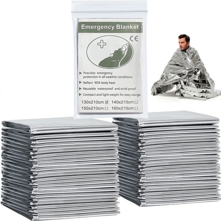 Survival Emergency Mylar Thermal Blanket Foil Space Blanket for NASA ...