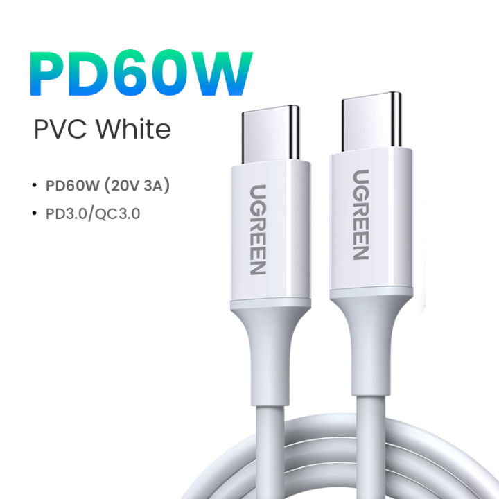 UGREEN PD 60W Type C Cord Fast Charging Data Cable for iPhone 15 pro ...