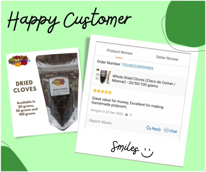 Whole Dried Cloves (Clavo de Comer / Mismar) - 20/50/100 grams | Lazada PH