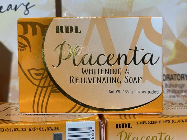RDL PLACENTA WHITENING & REJUVENATING SOAP 135G | Lazada PH