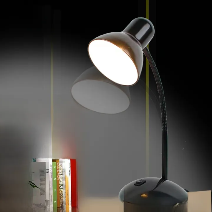 LED Table Lamp E27 Screw Mouth Lampshade Workshop Work Study Home Desk ...