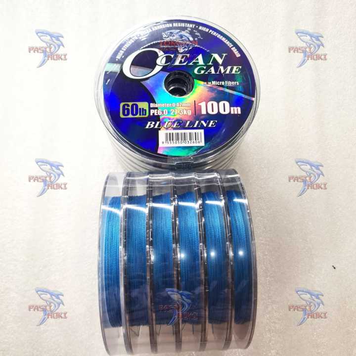 Senar Pe tomman ocean game micro fiber blue lines 100m | Lazada Indonesia