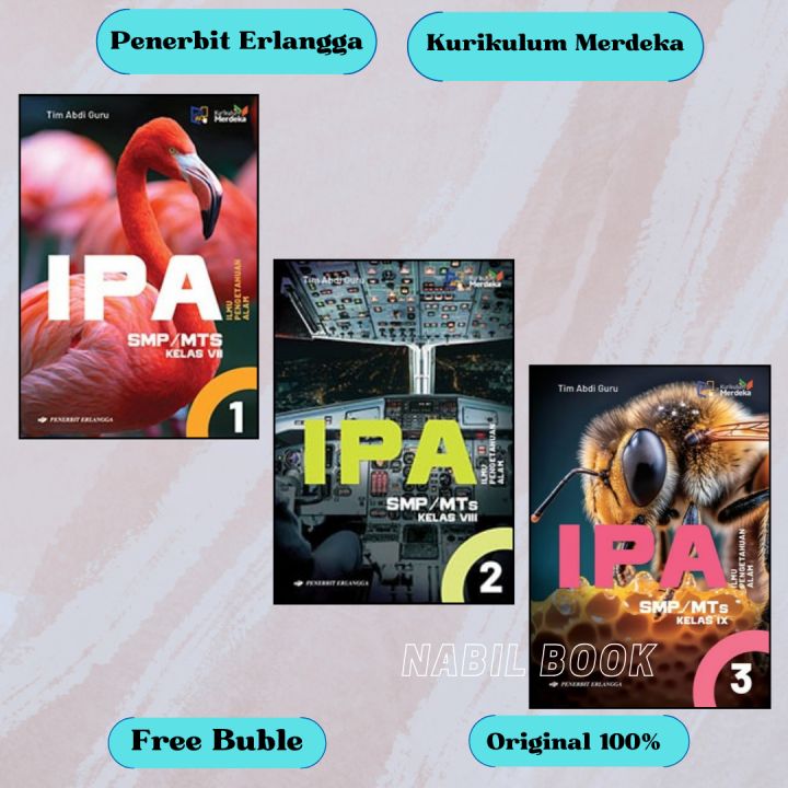 IPA SMP/MTs Kelas 7 8 9 Full Colour Kurikulum Merdeka Penerbit Erlangga ...