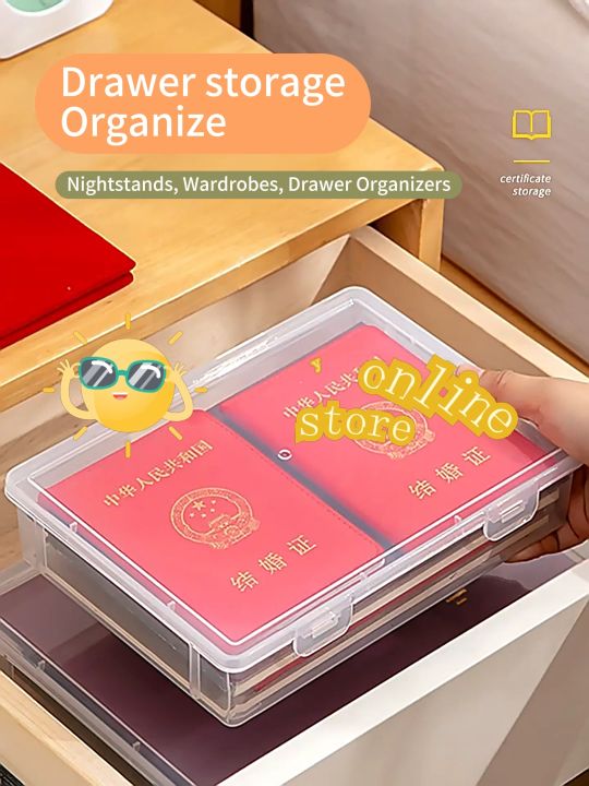 O-KAY Document Storage Box Dustproof Plastic Paper Moisture-Proof Wear ...