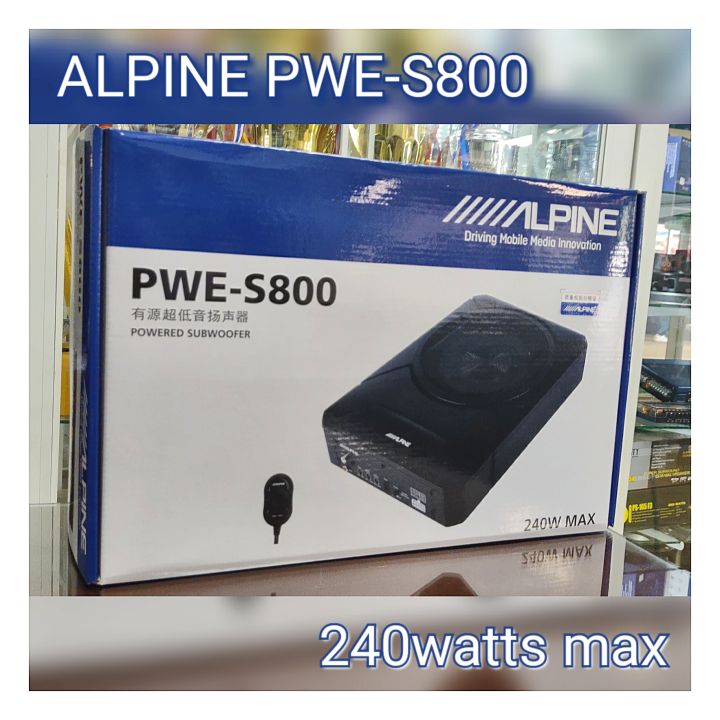 ALPINE PWE-R800 subwoofer 240watts สินค้าใหม่ แท้ที่สุด ประกัน alpine ...