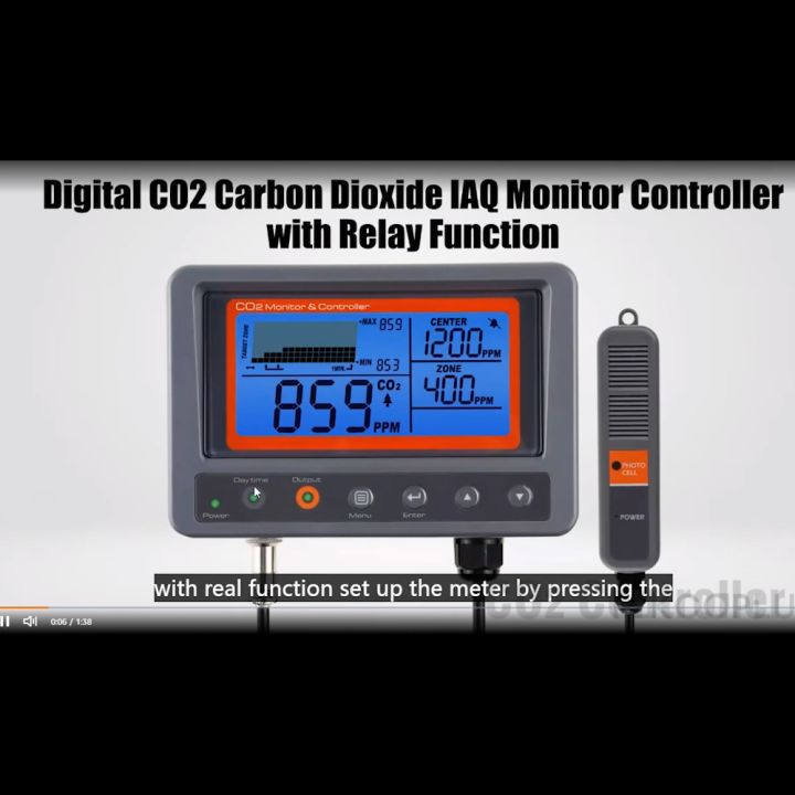 🚚พร้อมส่ง🚚CO2 Controller เครื่องตรวจเช็คและควบคุมการปล่อยคาร์บอน ...