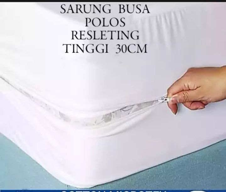 Sprei resleting Sarung kasur Busa Resleting tinggi 30 cm 200x200x30 ...