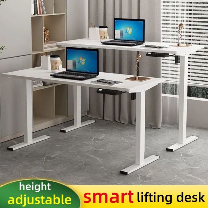 Electric Uplift Standing Desk Adjustable Height Computer Table Smart Lifting Table Ergonomic ...